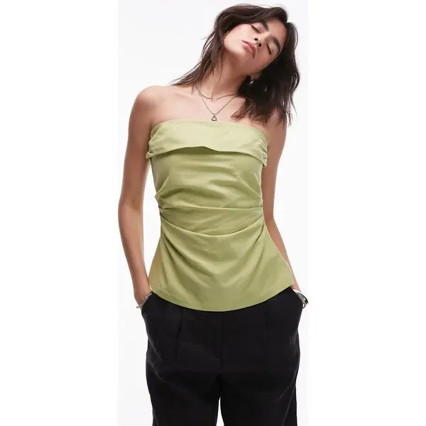 Topshop Foldover Bandeau Top