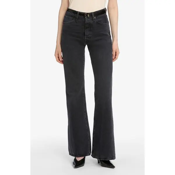 FRAME High Waist Flare Jeans