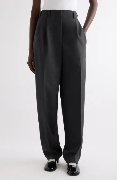 Givenchy Double Pleat Grain De Poudre Wool Pants