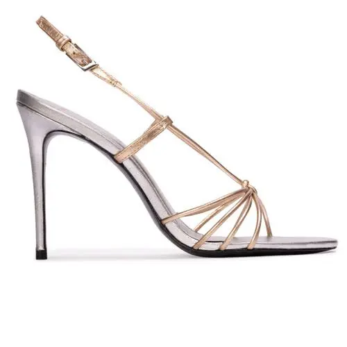 BLACK SUEDE STUDIO Fern 100 Metallic Sandal
