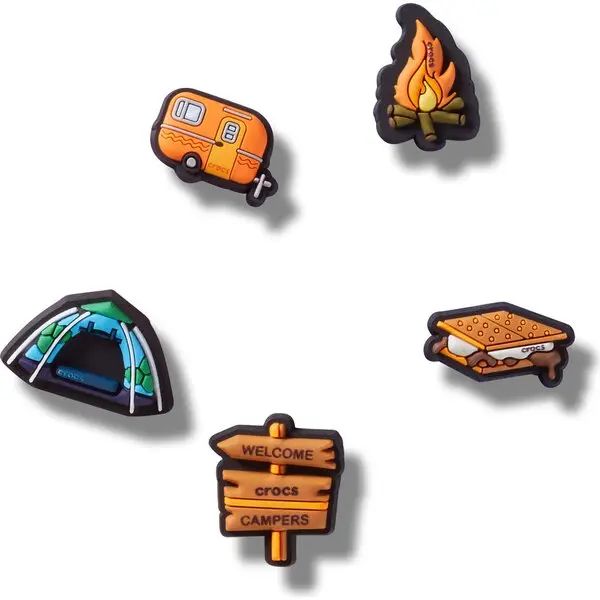 JIBBITZ Assorted 5-pack Camping Season Shoe Charms