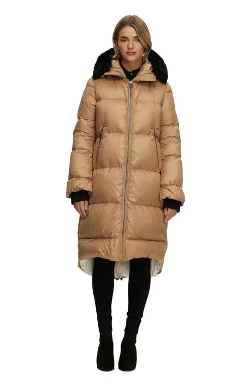 Gorski Long Down Jacket With Detachable Toscana Trim