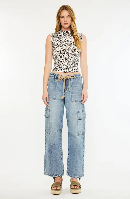 KANCAN Low-slung Baggy Cargo Jeans