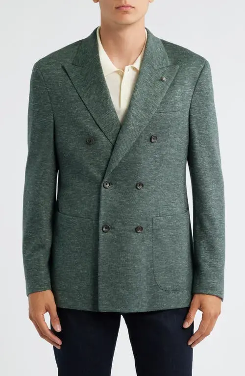 JACK VICTOR Hall Comfortwear Wool Blend Sport Coat - Sage