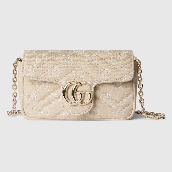 Gucci Gg Marmont Mini Shoulder Bag - Neutral
