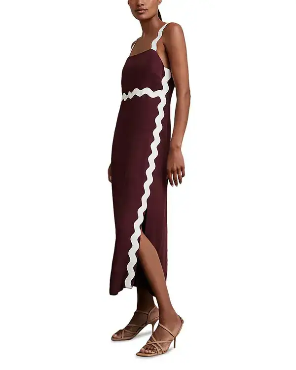 reiss burgundy dress Reiss main image 0