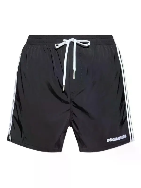Dsquared2 Side-stripes Swim Shorts - Black