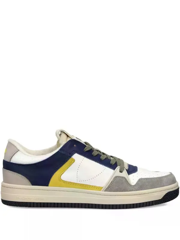Philippe Model Panelled Low Top Sneakers - White