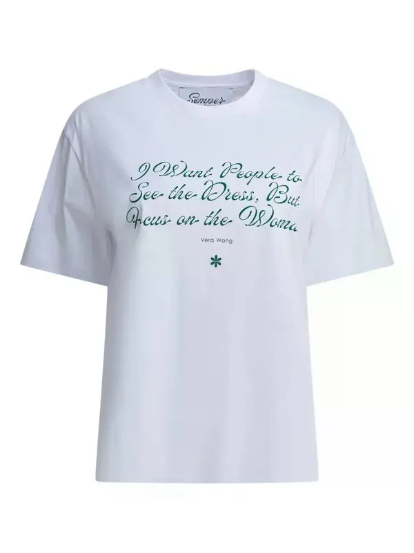 SEMPER Quote-print T-shirt