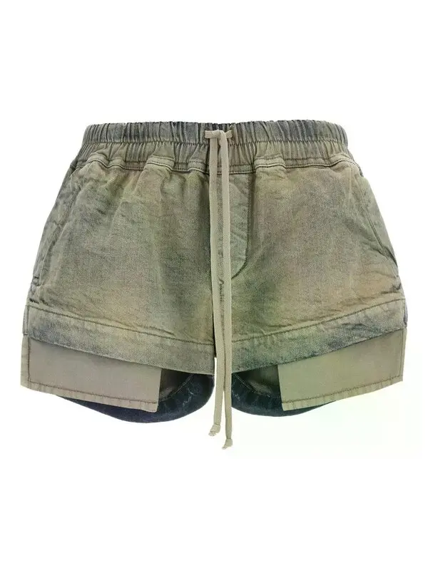Rick Owens Drawstring Denim Shorts