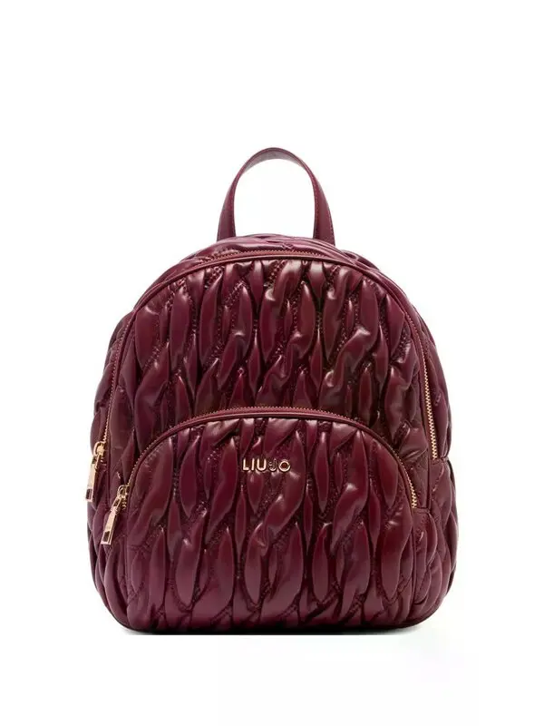 Liu Jo Quilted Logo Backpack - Red
