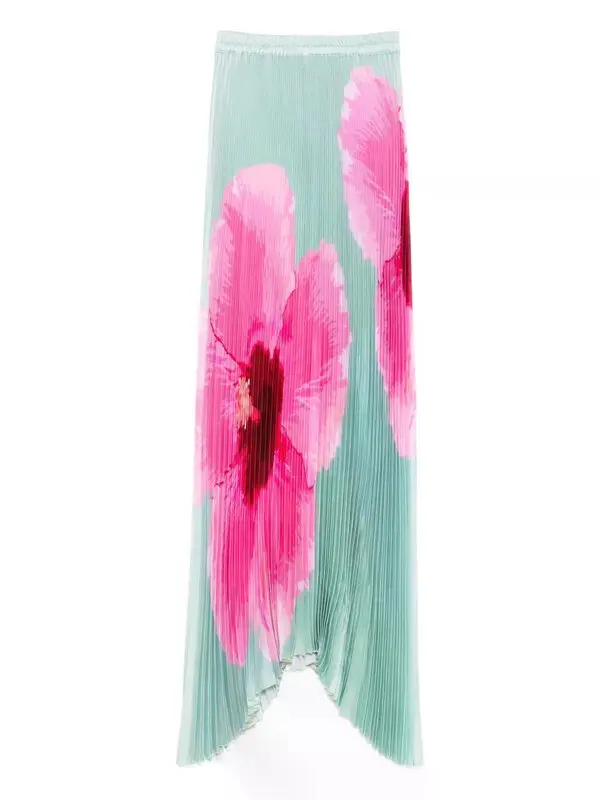 L'IDEE Bisous Pleated Floral Dress