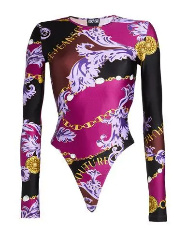 Versace Bodysuit In Polyamide And Elastane - Brown