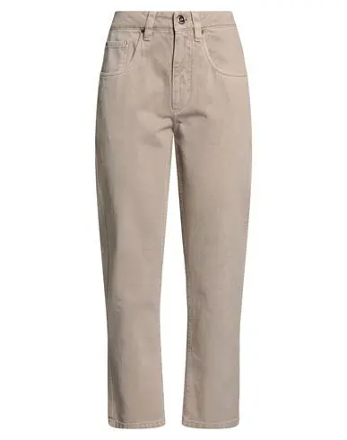 Brunello Cucinelli Cotton Straight-leg Pants - Beige