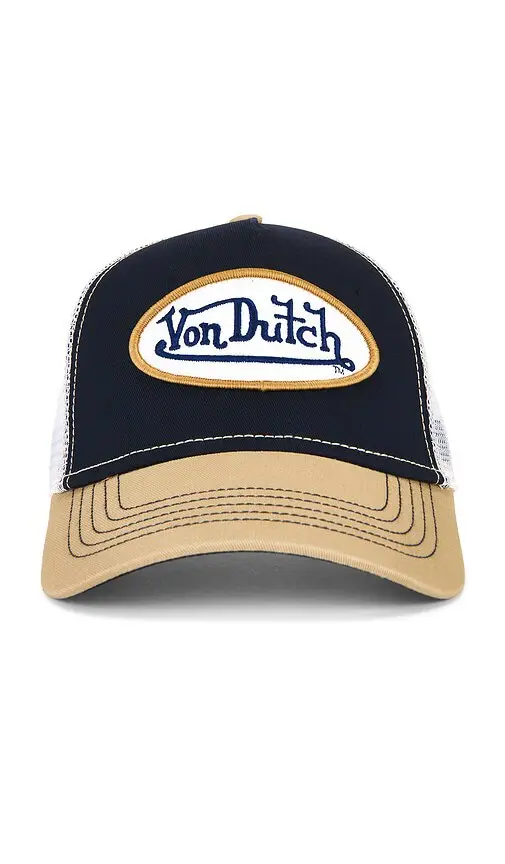 VON DUTCH Staple Trucker Hat - Canvas