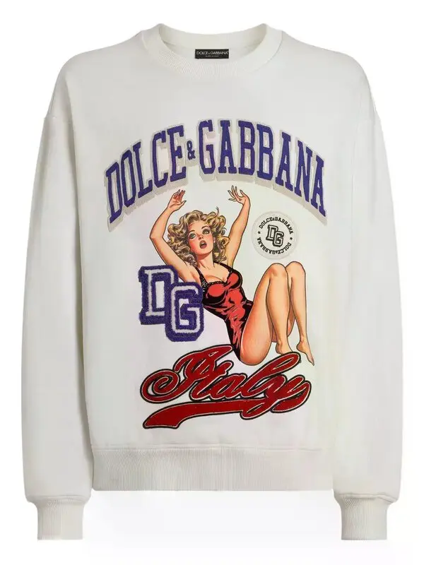Dolce & Gabbana Graphic-print Sweatshirt - White