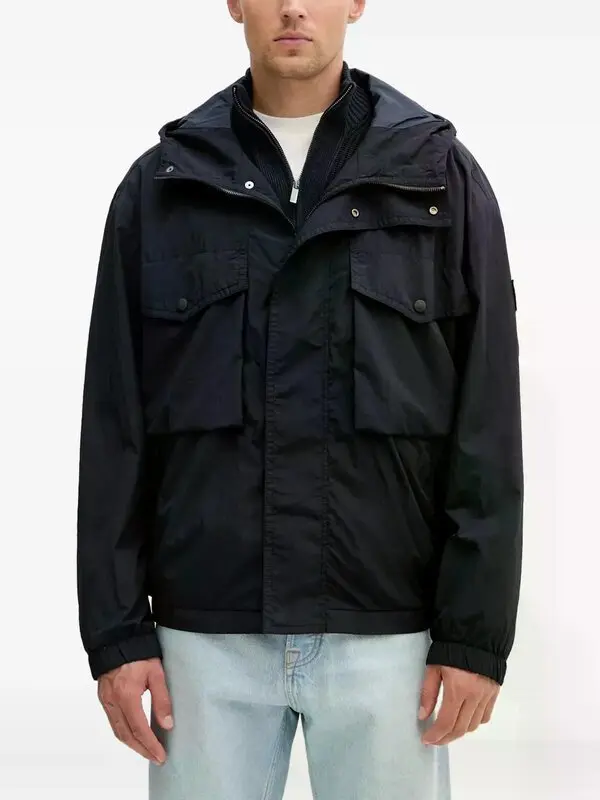 Hugo Boss Logo-patch Hooded Jacket