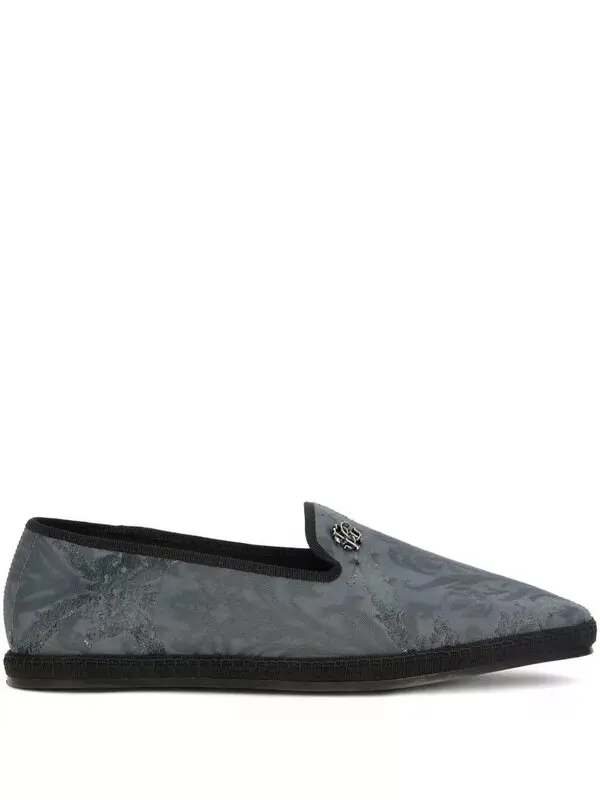 Roberto Cavalli Embossed Logo Loafers