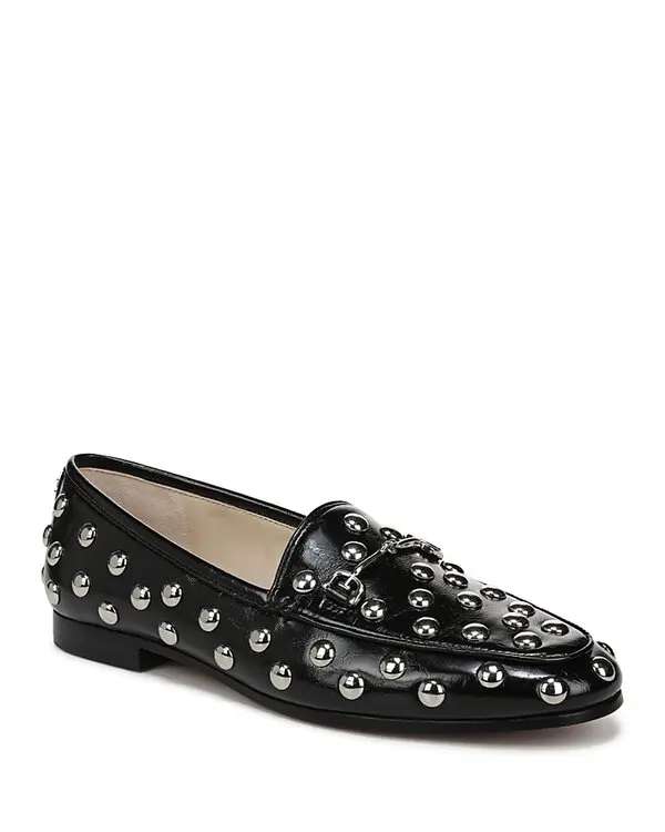Sam Edelman Loraine Studded Loafer Flats - Black