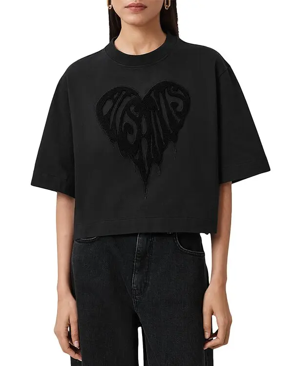 All Saints Trip Lottie Tee - Black