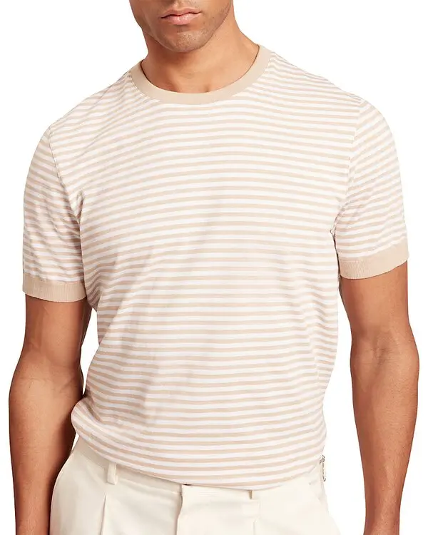 Ted Baker London Ourme Classic Stripe Cotton Tee - Taupe