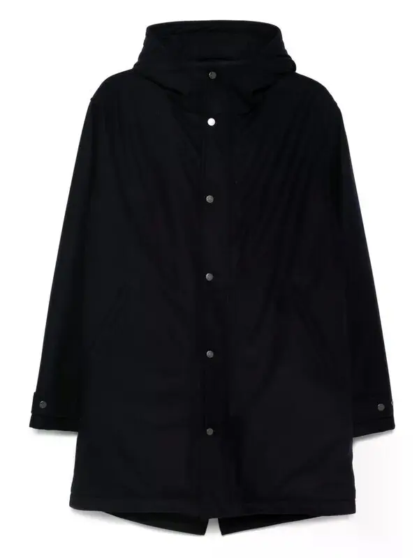 Kiton Hooded Button Coat
