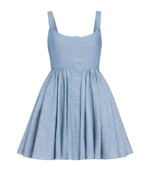 blue and yellow cocktail dress Navy Blue Social Latin-Rhythm Dress main image 0