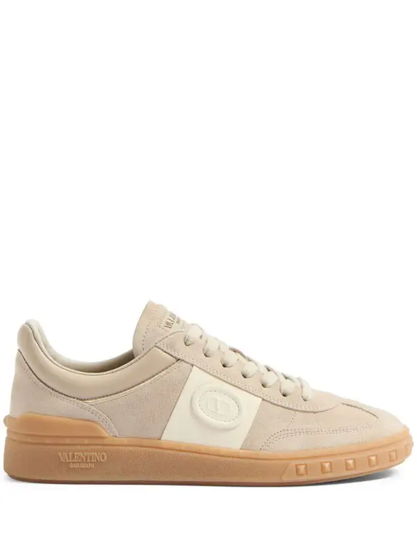 Valentino Garavani Up Village Leather Sneakers - Beige