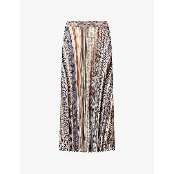 Missoni Graphic-pattern Knit Midi Skirt