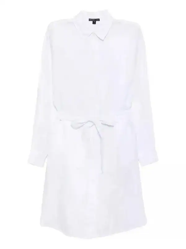 James Perse Linen Shirt Dress - White