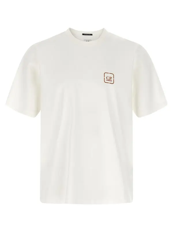 C.P. COMPANY Double-sided Print T-shirt - White