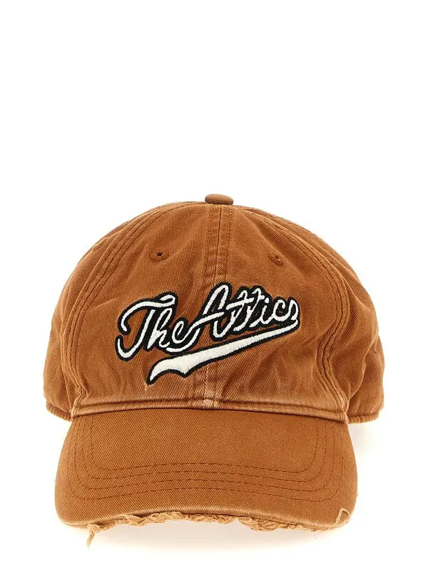 Attico Logo Embroidered Baseball Cap - Brown
