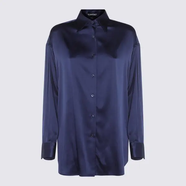 TOM FORD Silk Shirt - Blue