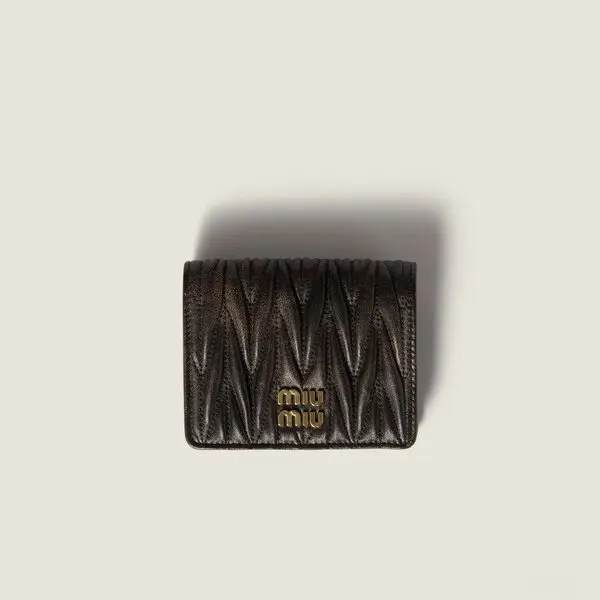 Miu Miu Small Matelassé Nappa Leather Wallet