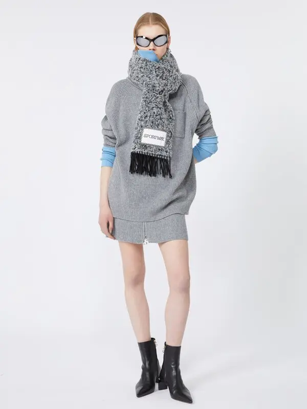 Max Mara Zip-up Cashmere-blend Jumper