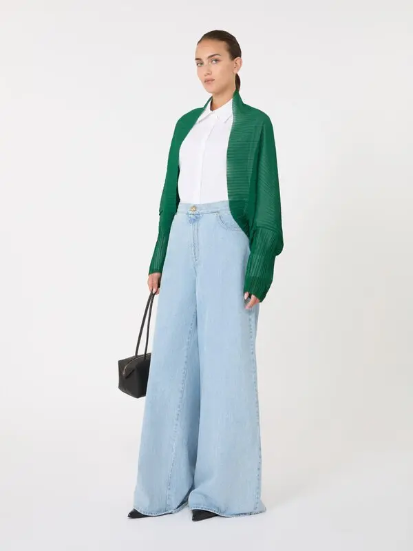 Max Mara Pleated Shrug - Emerald