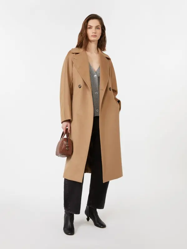 Max Mara Double-breasted Wool Midi Coat - Camel