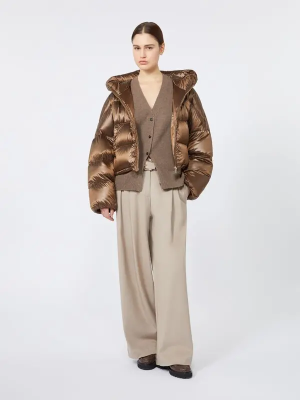Max Mara Wool And Cashmere Knit Cardigan - Hazelnut Brown