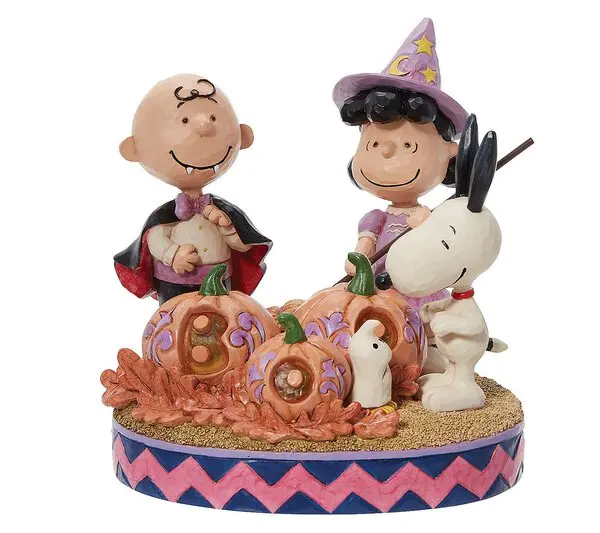 JIM SHORE Peanuts Peanuts Gang Halloween Fig Urine