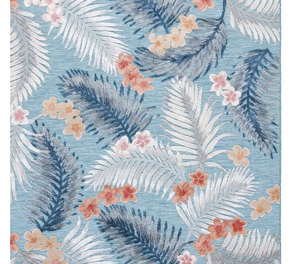 SAFAVIEH Palm Breeze Outdoor 4' X 4' Square Rug