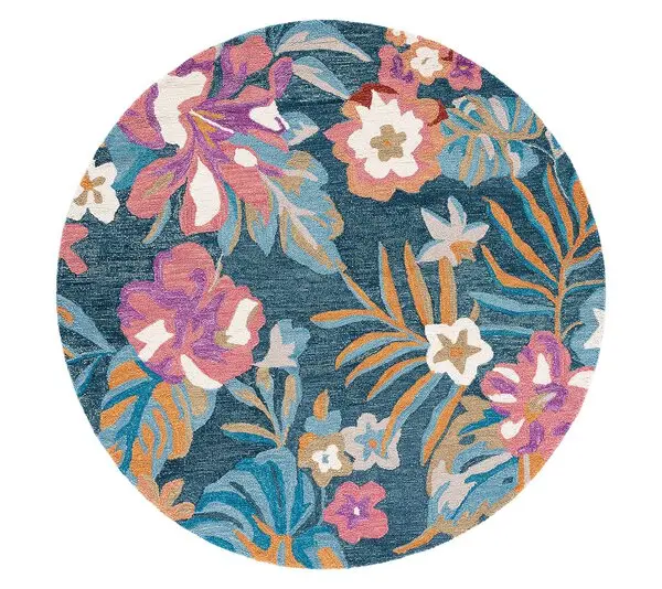 SAFAVIEH Blossom Breeze 6' X 6' Round Rug