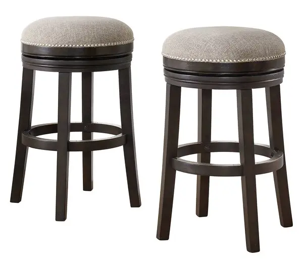 ALATERRE FURNITURE Clara Set Of 2 Swivel Bar He Ight Stools
