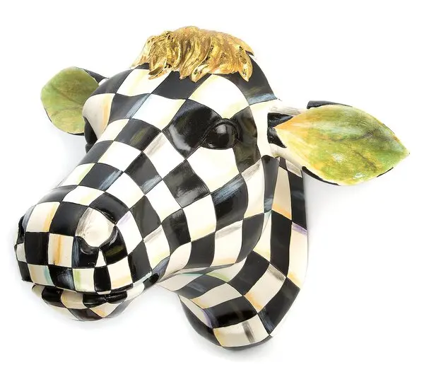 MACKENZIE-CHILDS Courtly Check Small Cow