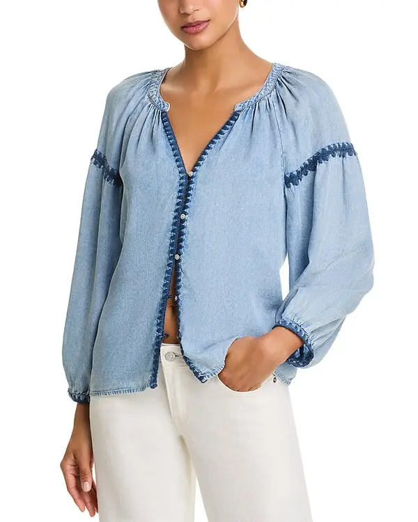 Rails Blouson Sleeve Shirt