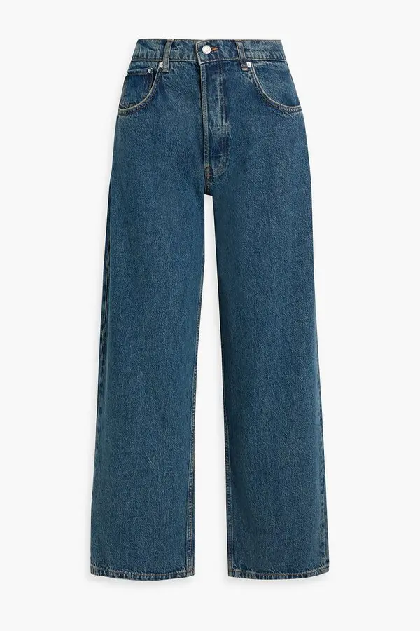 ANINE BING Manon High-rise Wide-leg Jeans - Mid Denim