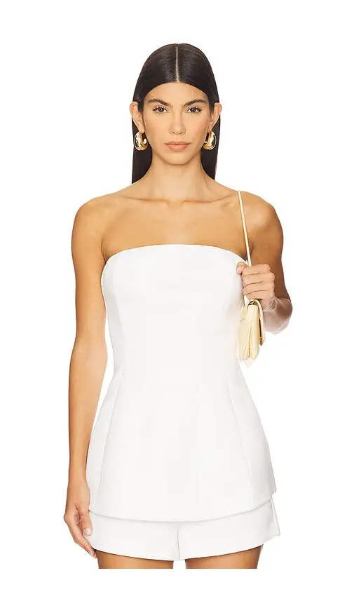 LOVERS AND FRIENDS Strapless Top - White