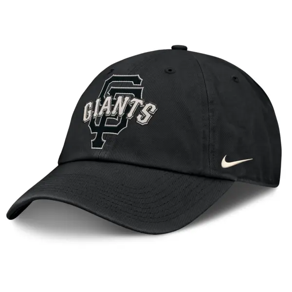 Nike San Francisco Giants Statement Club Mlb Adjustable Hat - Black