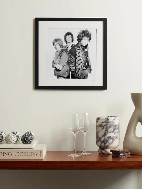 SONIC EDITIONS Framed 1967 Jimi Hendrix &amp; The Experience Print, 16&quot; X 16&quot