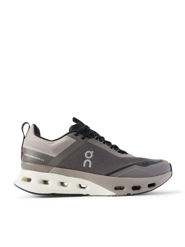 On Cloudnova X Rubber-trimmed Sneakers - Gray