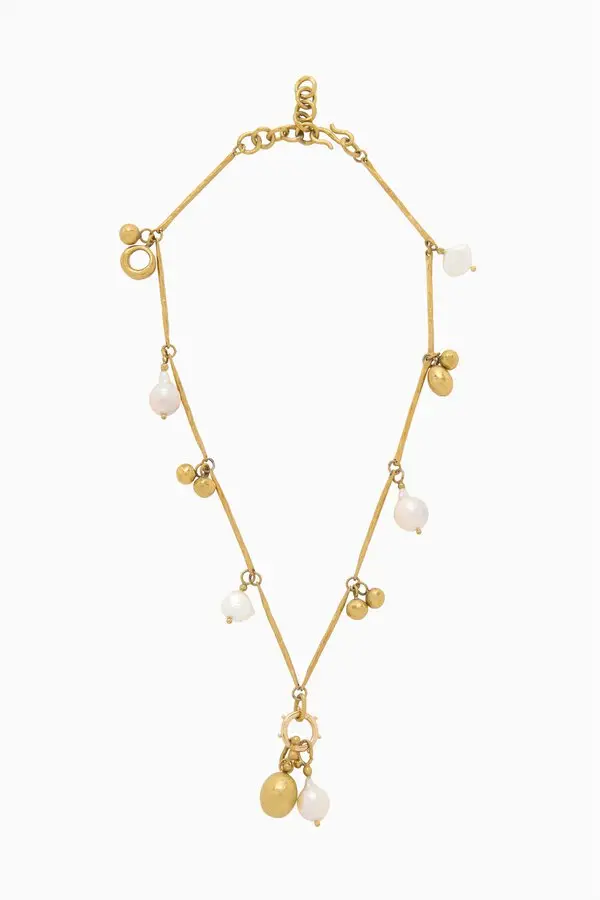 Ulla Johnson Alora Charm Necklace - Pearl Multi